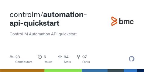 Github Controlm Automation Api Quickstart Control M Automation Api Quickstart