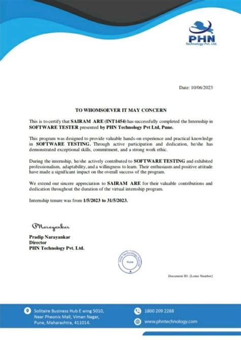 Sairam Are On Linkedin I Am Very Happy To Share That I Had Completed The Internship On Software…