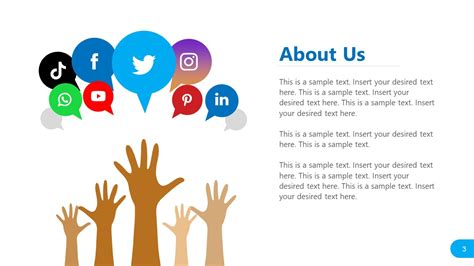 Social Media Report PowerPoint Template SlideModel