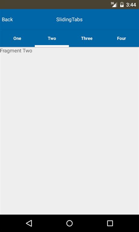 Sliding Tab In Android