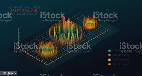 Isometric Chart 3d Big Data Analytic And Visualization Stock Illustration Download Image Now
