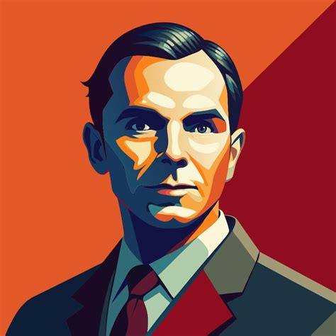 Alan Turing Vector Illustration Flat 2 Premium Ai Generated Vector