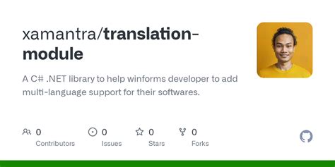 GitHub Xamantra Translation Module A C NET Library To Help
