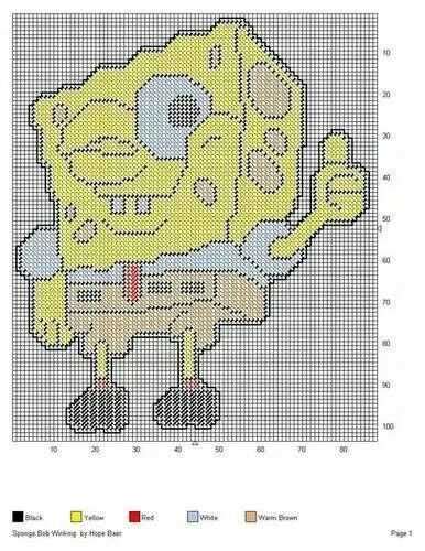 Knit Your Own Spongebob Free Pattern
