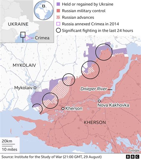 Kherson Ukraine Claims New Push In Russian Held Region