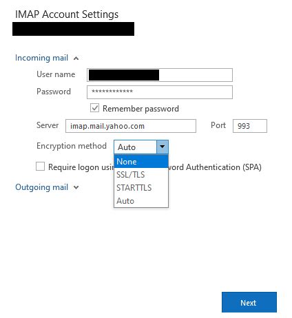 Outlook Error Can T Connect To IMAP Server Windows 10 Forums