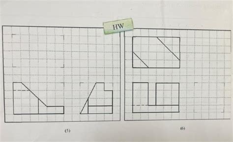 solved q2 given the two views of a multiview drawing of an