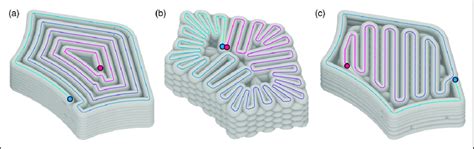 Three Investigated Print Path Design Options A Direction Continuous
