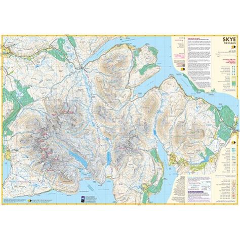 The Isle Of Skye The Cuillin Map Harvey Maps