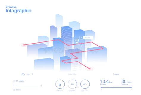Creative Ui Ux Design Of Navigate App Infographic Vector Illustration Stock Vector