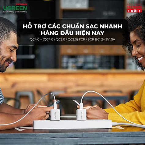 Củ Sạc Nhanh Pd20w Ugreen Cd249 Cổng Sạc Type C Chân Cắm Gập Gọn Khả Năng Tương Thích Rộng