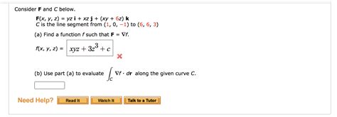 Solved Consider F And C Below F X Y Z Yz I Xz J Xy Chegg Com