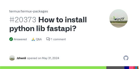 how to install python lib fastapi · termux termux packages