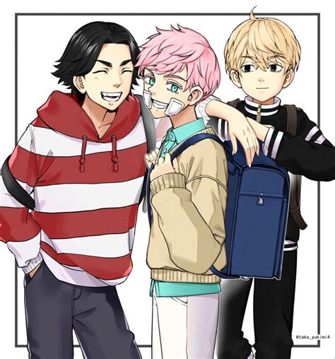 Baji Mikey And Haruchiyo Personajes Anime Novios Personajes De Anime