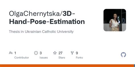 GitHub OlgaChernytska D Hand Pose Estimation Thesis In Ukrainian Catholic University