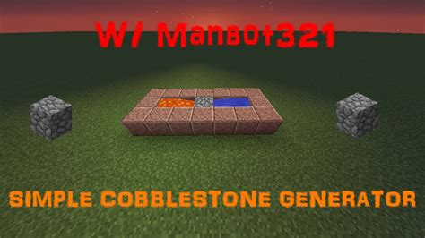 Minecraft Simple Cobblestone Generator 1 10 And 1 11 Ps4 Xbox Mcpe Youtube