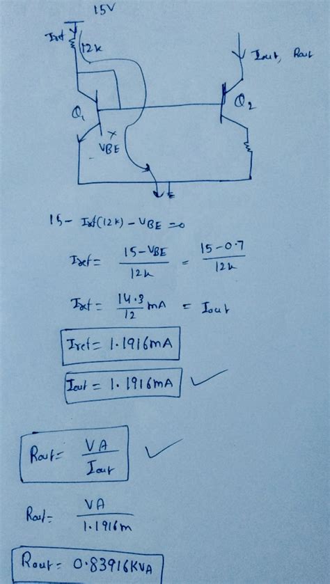 Solved Determine The Numerical Output Current And Output Resistance Course Hero
