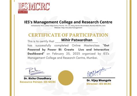 Mihir Umesh Patwardhan On Linkedin Powerbi Management Research