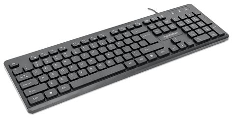 Amazon Com Manhattan Usb Wired Computer Keyboard With Ft Usb A Cable Quiet Membrane