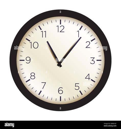 Vintage Analog Round Wall Clock Illustration Stock Vector Image And Art Alamy