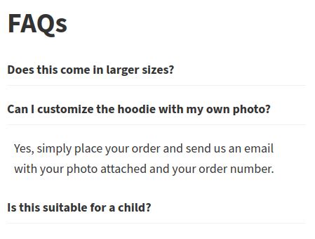 Product FAQs WooCommerce