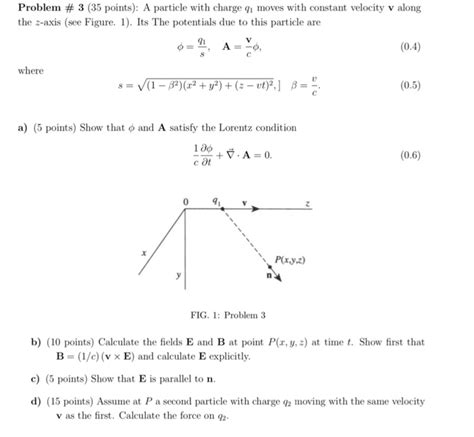 Solved Problem points A particle with charge qı Chegg