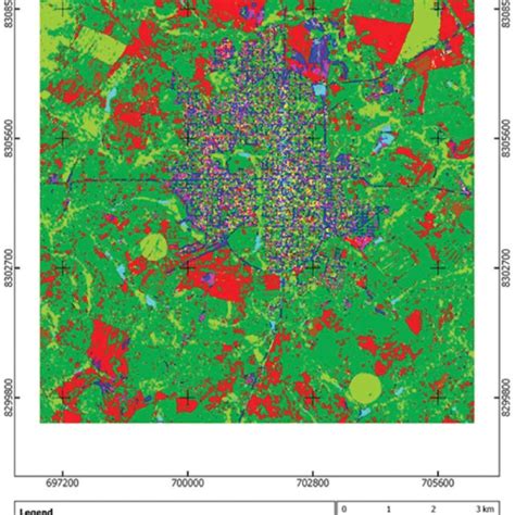 Thematic Map With The Object Based Classification Outcome Download Scientific Diagram