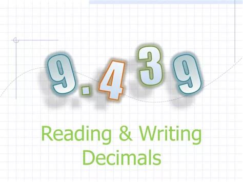 PPT Reading Writing Decimals PowerPoint Presentation Free Download ID
