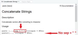 Paste Paste R Functions Example Codes Separator Collapse