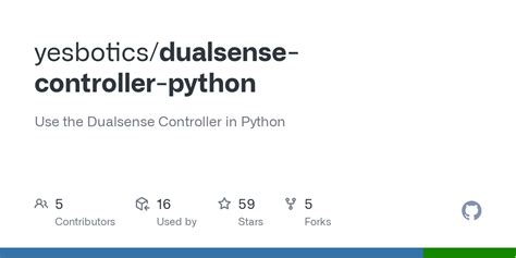 Github Yesboticsdualsense Controller Python Use The Dualsense Controller In Python