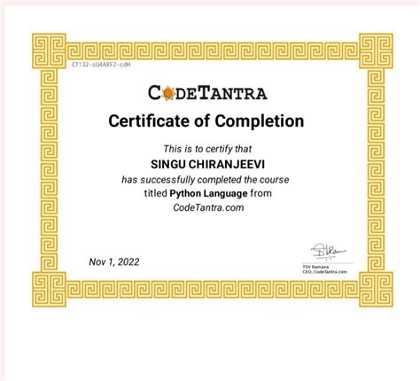 singu chiranjeevi on linkedin python codetantra carrerdevelopment