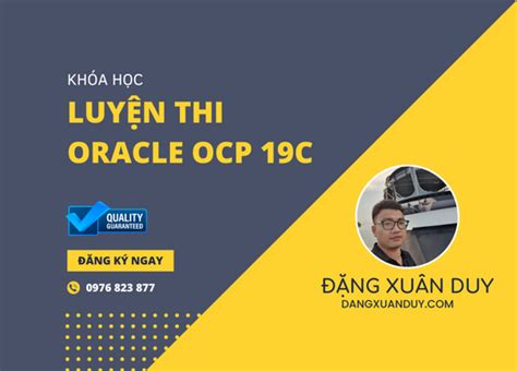 Khoá Học Luyện Thi Chứng Chỉ Oracle Certified Professional Ocp 19c