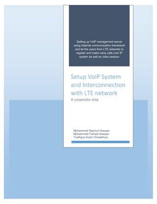 Setup VoIP System And Interconnection With LTE Network PDF