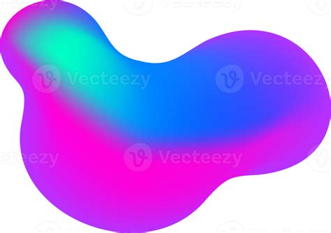 Gradient Blob Shape Abstract Organic Random Form Liquid Fluid