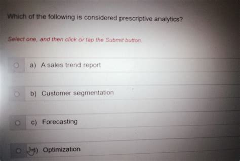 Solved Which Of The Following Is Considered Prescriptive