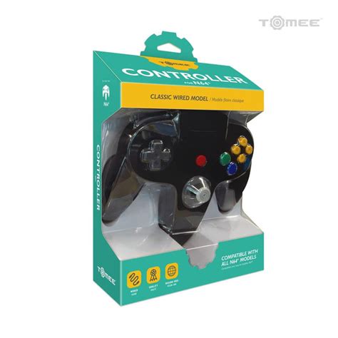 N64 Controller Black Tomee — Videogamesplus Ca