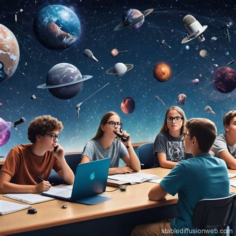 The Universe Classroom Poster Stable Diffusion Online