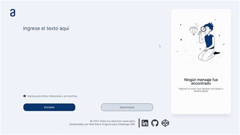 Github Abelibarrasol Challengeone Encriptador Encriptador De Texto Realizado Para El