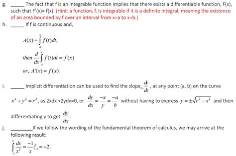 solved the fact that f is an integrable function implies