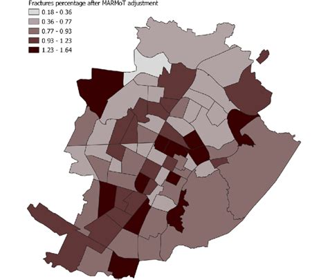 Fractures Ratio After The Marmot Adjustment Map Obtained By Qgis 316