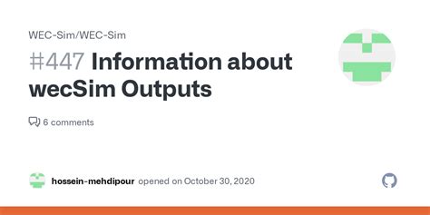 Information About Wecsim Outputs · Issue 447 · Wec Simwec Sim · Github