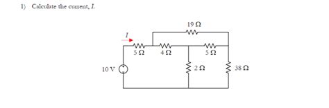 Solved 1 Calculate The Current I Chegg Com