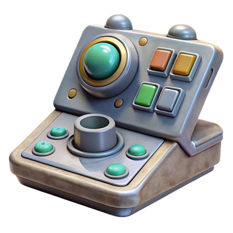 Magnificent Vintage Teleportation Device Control Panel Buttons And Dials Cutout Element High