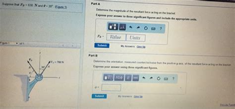 Solved Suppose That F B 630 N And Theta 20 Degree