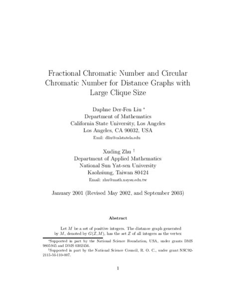 Pdf Fractional Chromatic Number And Circular Chromatic Number For
