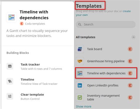 Dependencies In Timeline View Coda Maker Community