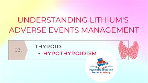 Lithium Induced Hypothyroidism Psychiatry Education Forum