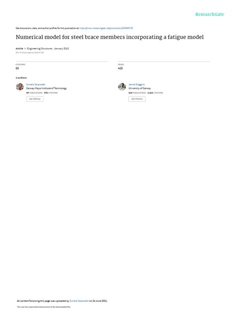 Researchgatesalawdeh 2012 Engineering Structures Pdf