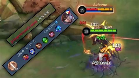 Trashtalker Gusion In Rank Game Youtube