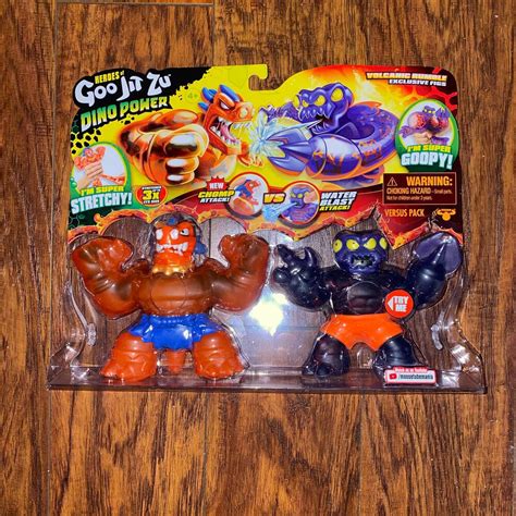 Heroes Of Goo Jit Zu Dino Power Volcanic Rumble Action Figure 2 Pack